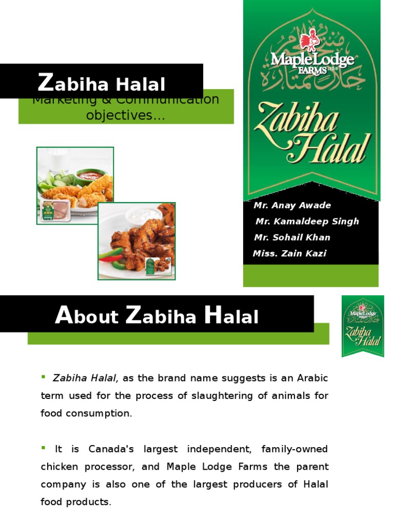 Zabiha Halal ZK - IMC | PDF | Brand | Foods