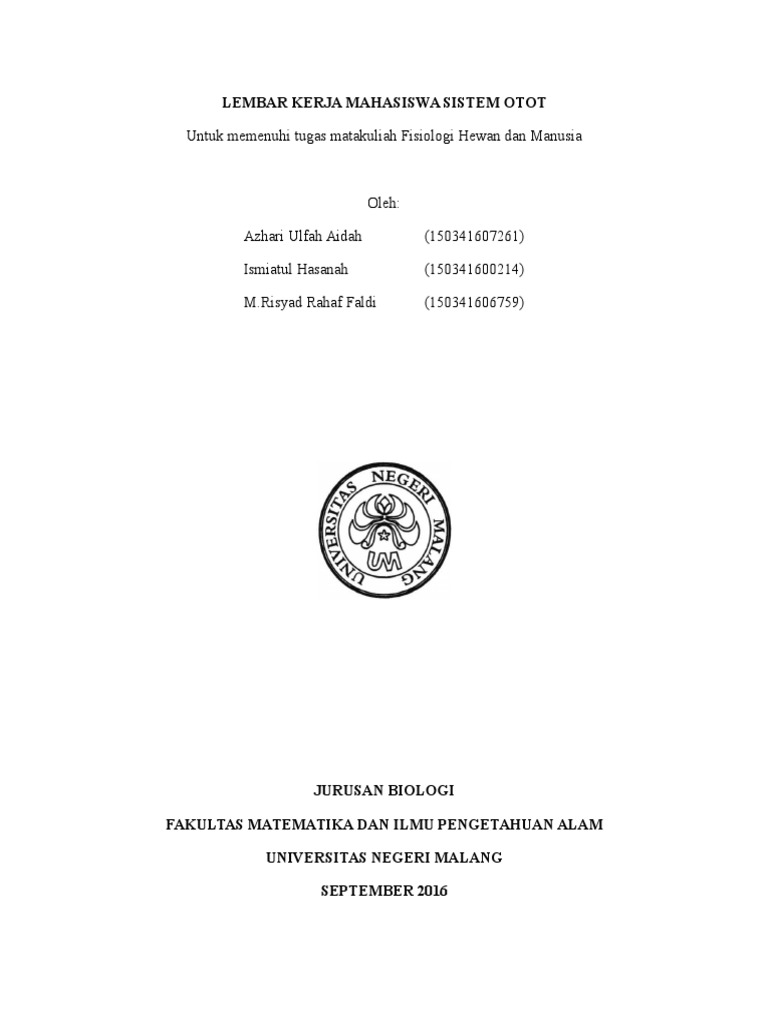 Jawaban LKM Sistem Otot 2 Priintttttthgh | PDF