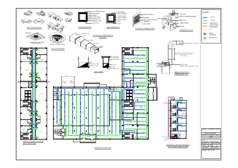 MECHANICAL VENTILATION DRAWING | Duct (Flow) | Equipment