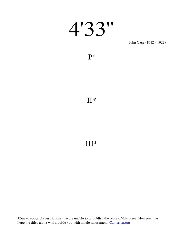 4' 33 - PDF | PDF