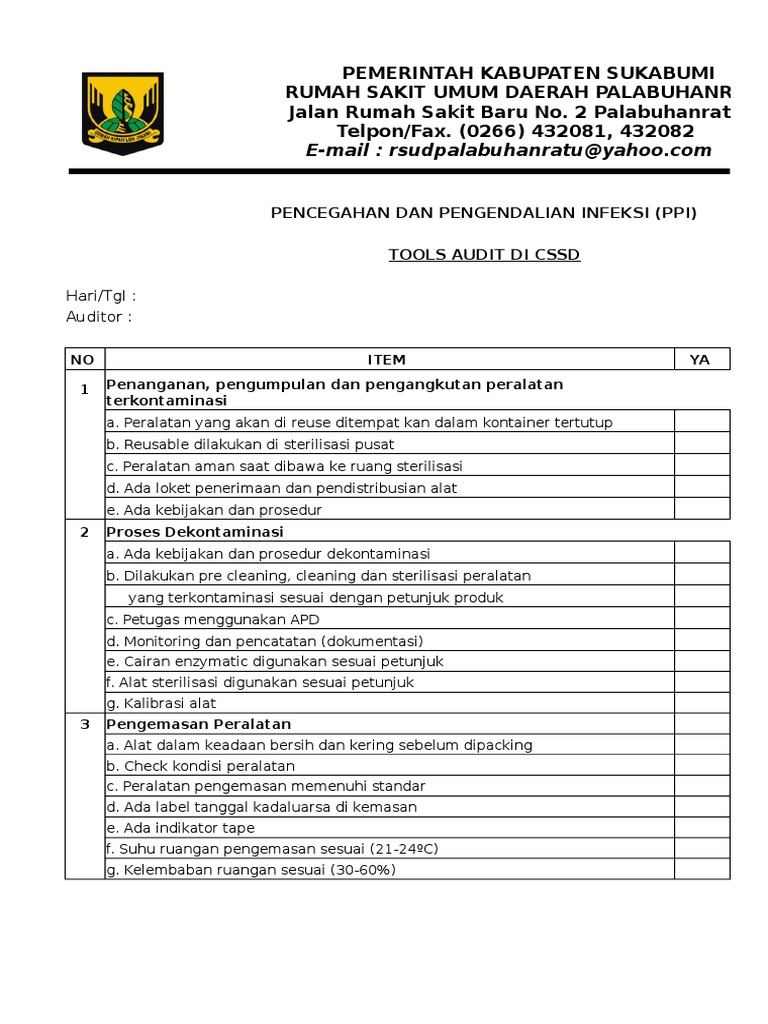 Tools Audit Di CSSD | PDF