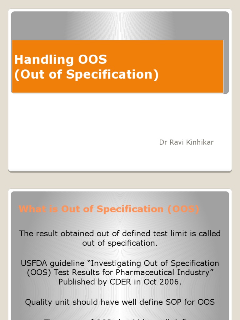 Out of Specification | PDF | Intelligence Analysis | Clinical Trial
