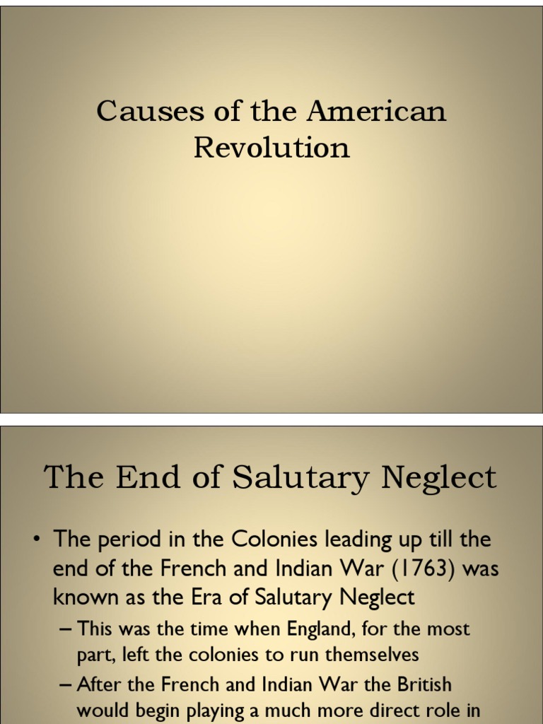 02-Causes of The Revolution | Download Free PDF | Colonial United ...