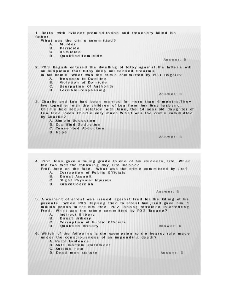 Napolcom Exam Reviewer...