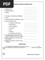 Structural Stability Certificate for Building | PDF