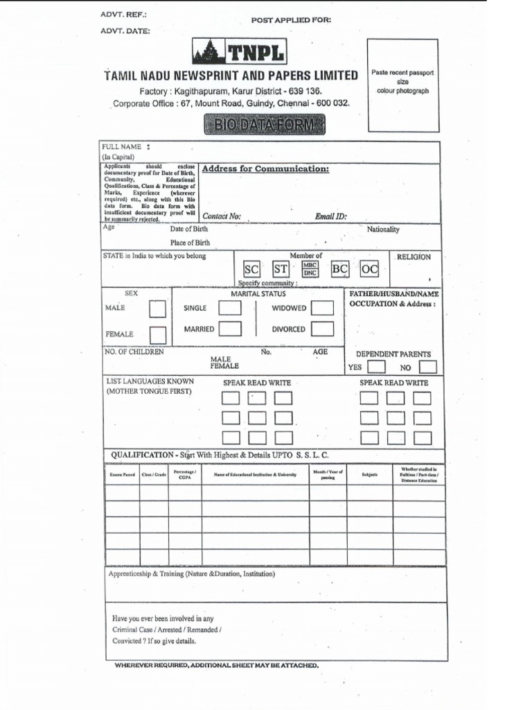 TNPL | PDF