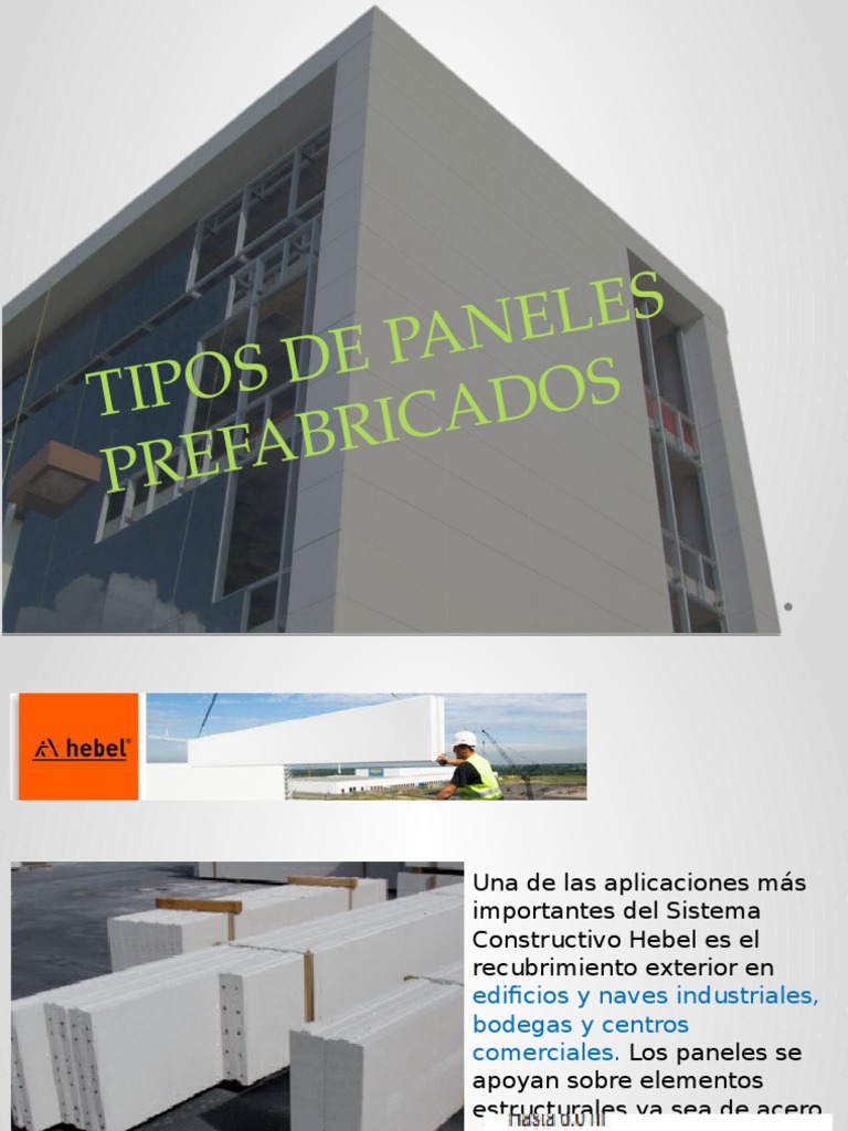 Paneles Prefabricados Hebel: Ventajas y Aplicaciones | PDF ...