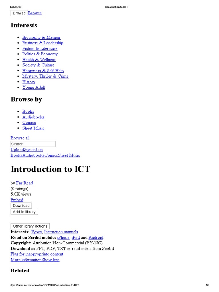 Ppt Introduction To Ict And Programming Lecture 2 Int
