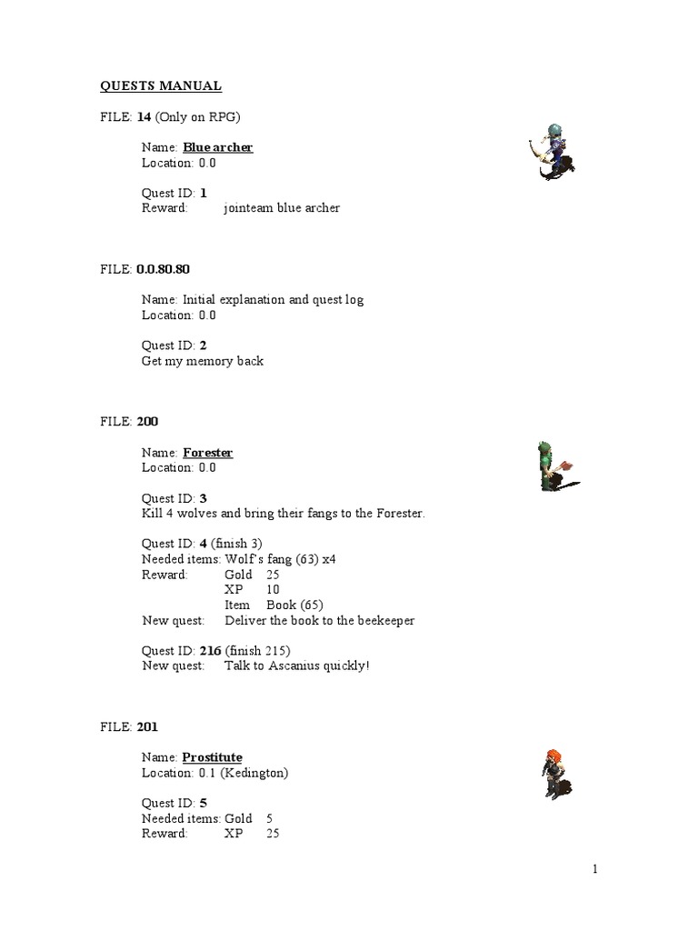 Manual Quests | PDF | Quest | Magician (Fantasy)