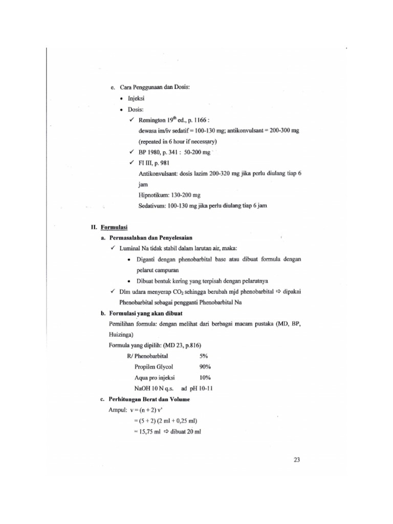 Formulasi Injeksi Furosemid Steril | PDF | Kesehatan Holistik