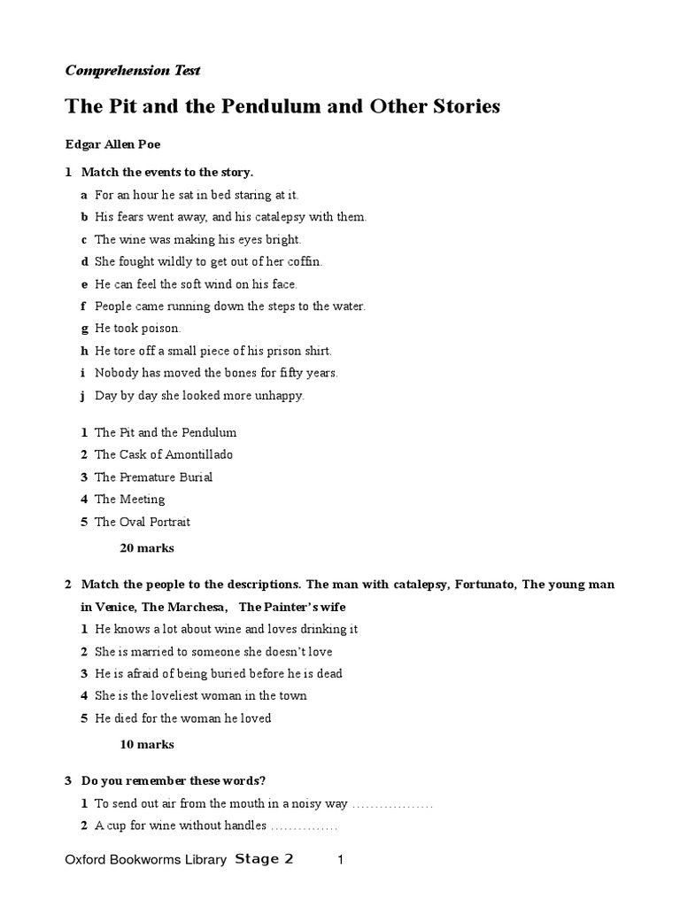 The Pit and The Pendulum and Other Stories | PDF