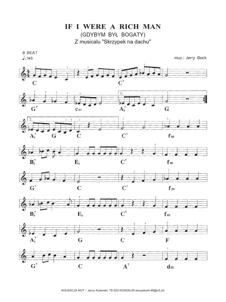 If I Were A Rich Man | PDF