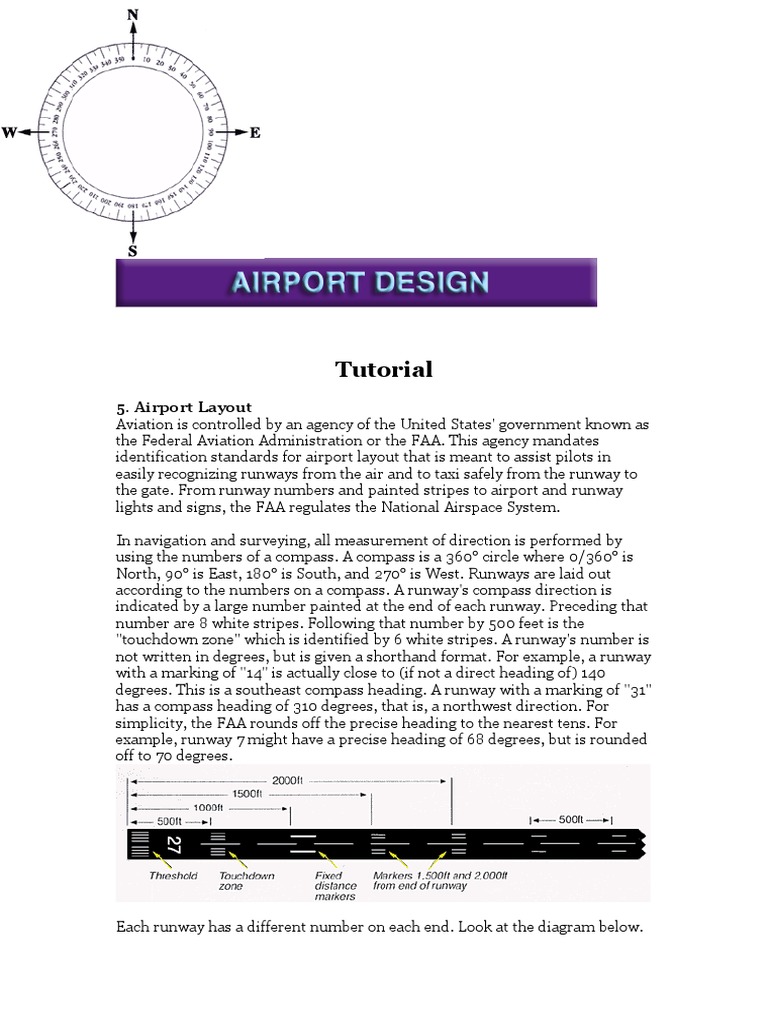 Airport Design Tutorial | PDF | Airport | Runway
