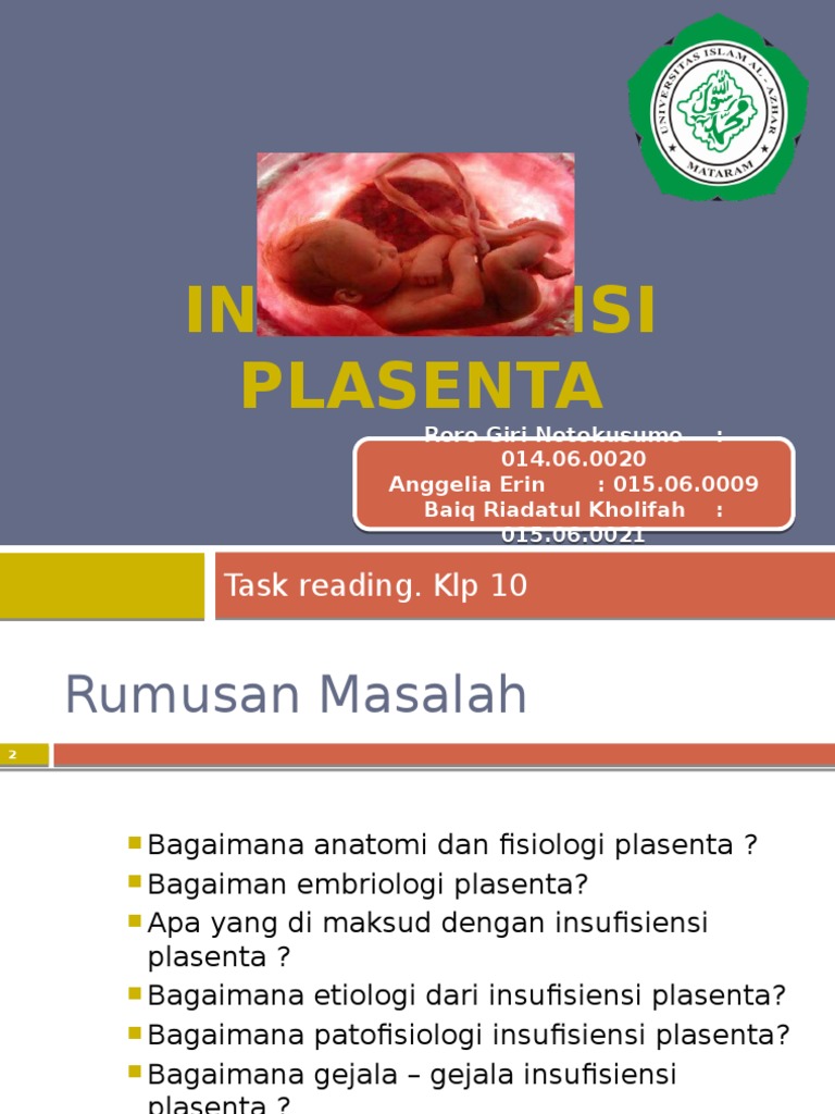 Pemahaman Insufisiensi Plasenta | PDF