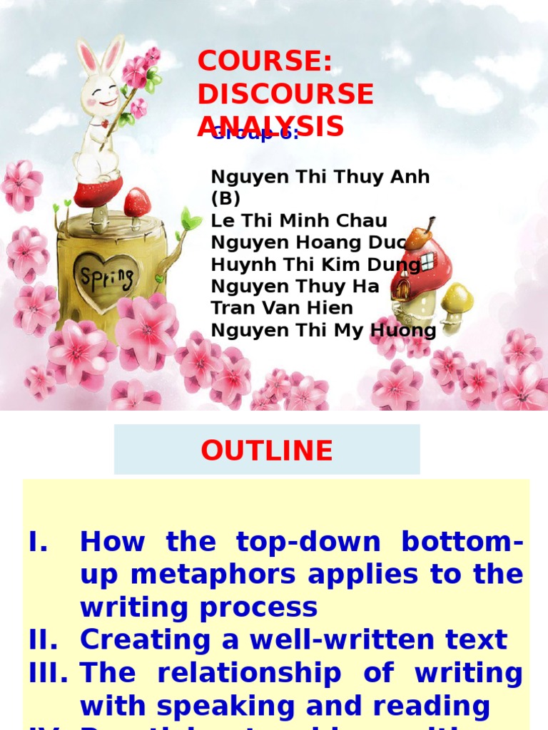 Discourse Analysis | PDF | Top Down And Bottom Up Design | Ellipsis
