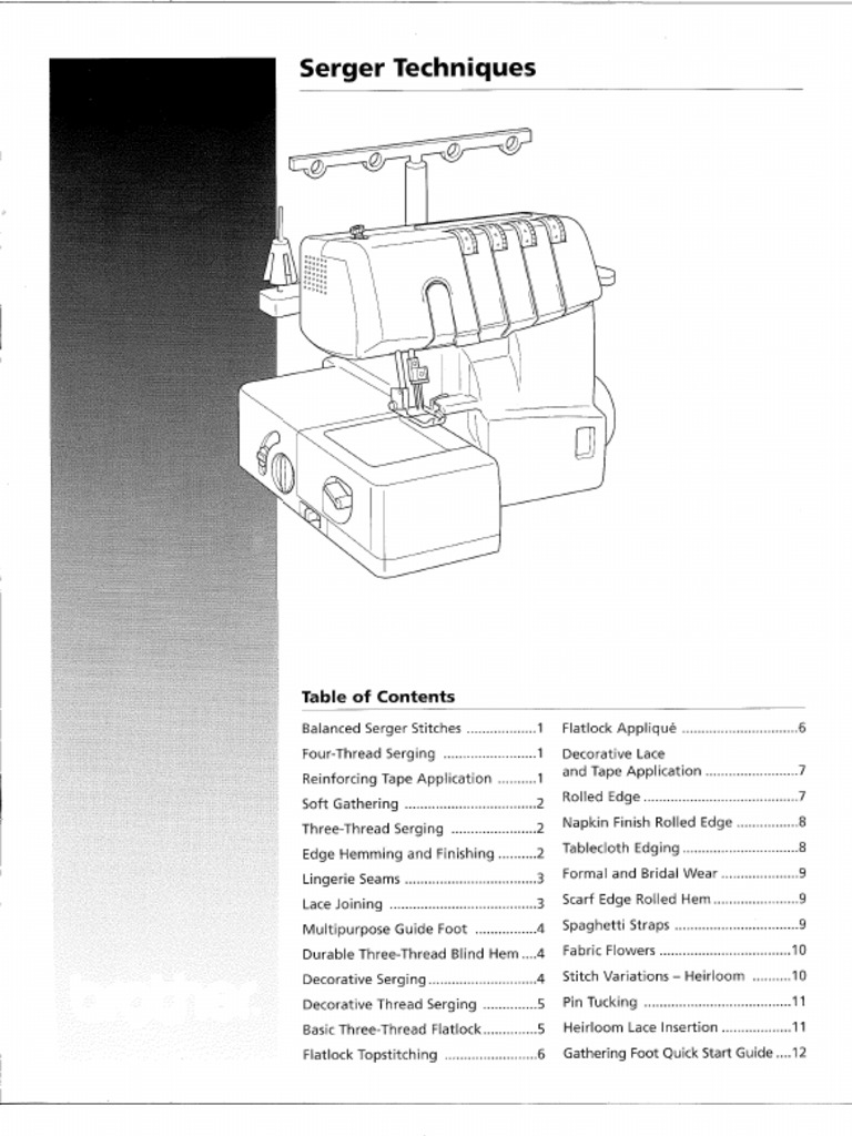 Serger Techniques | PDF