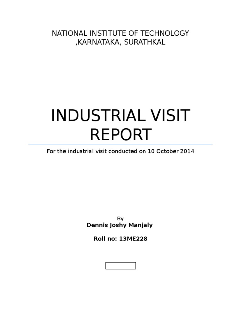 Industrial Visit Report | PDF | Foundry | Machining