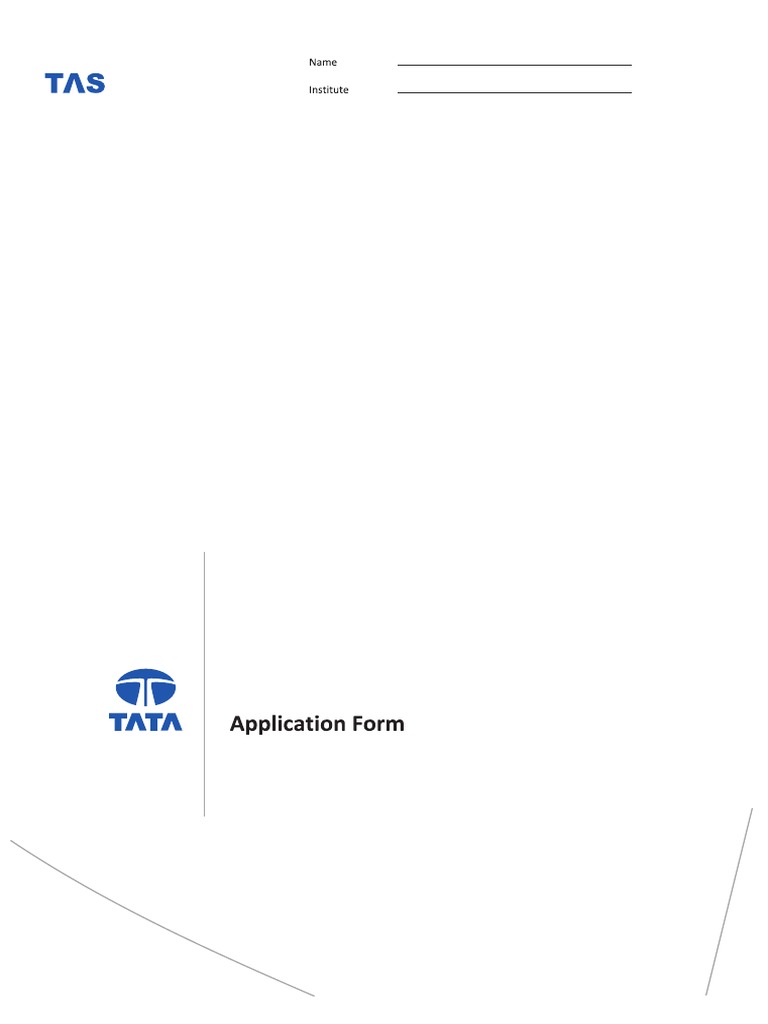 TAS Application Form