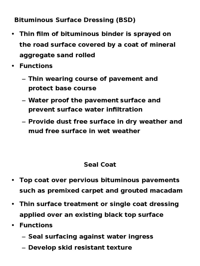 Bituminous Surface Dressing Techniques | PDF | Road Surface | Asphalt