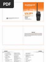 Baofeng UV-5R Series Operating Manual | PDF | Battery (Electricity) | Radio