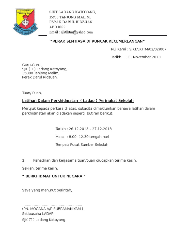 Surat Panggilan Ladap 2 | PDF