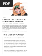 5e Races and Subraces Chart - All Races | PDF | Elf (Dungeons & Dragons ...