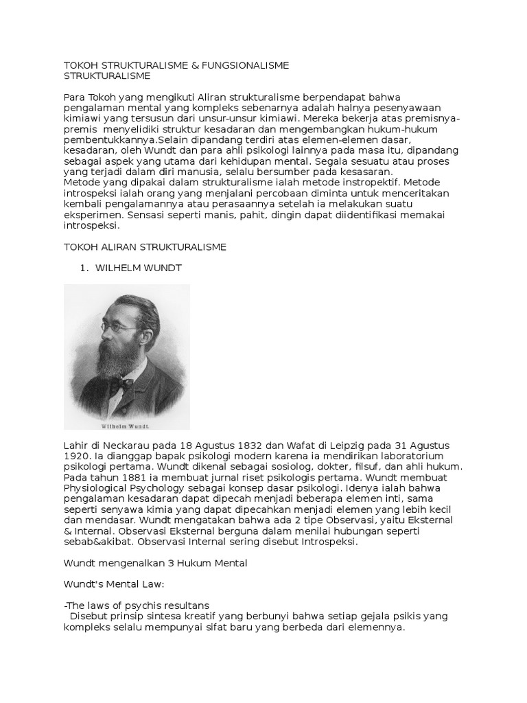Tokoh Strukturalisme dan Fungsionalisme | PDF