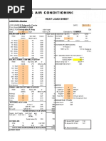 Heat Load Estimation E20 Form-SI | PDF | Building Technology | Heat ...