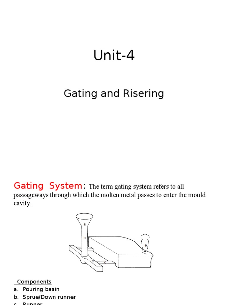 Gating System in Casting | Casting (Metalworking) | Industrial Processes