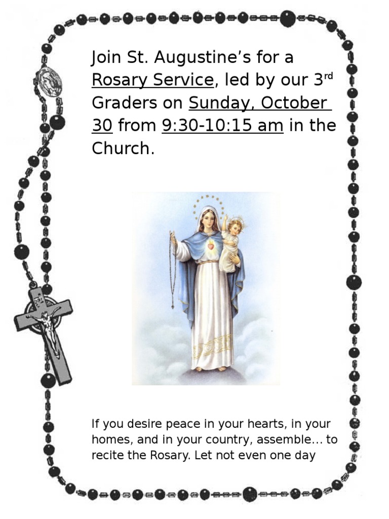 Rosary Flyer | PDF