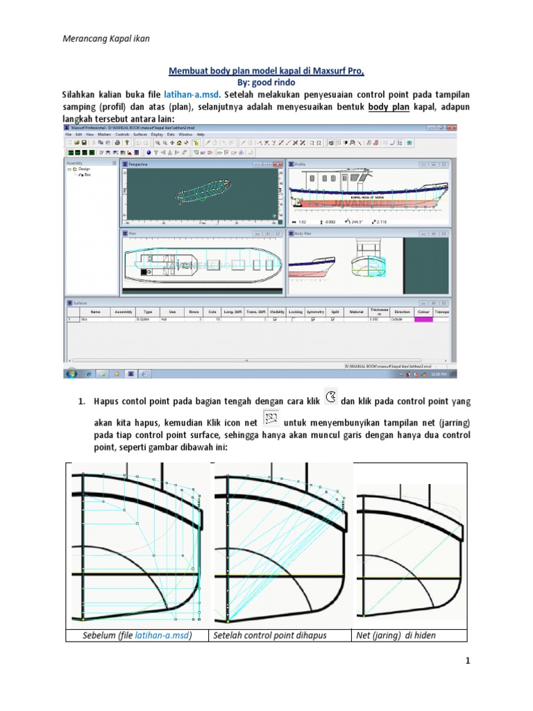 Tutorial Membuat Body Plan Kapal Ikan
