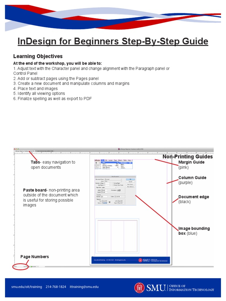 InDesign Beginner Handout | PDF