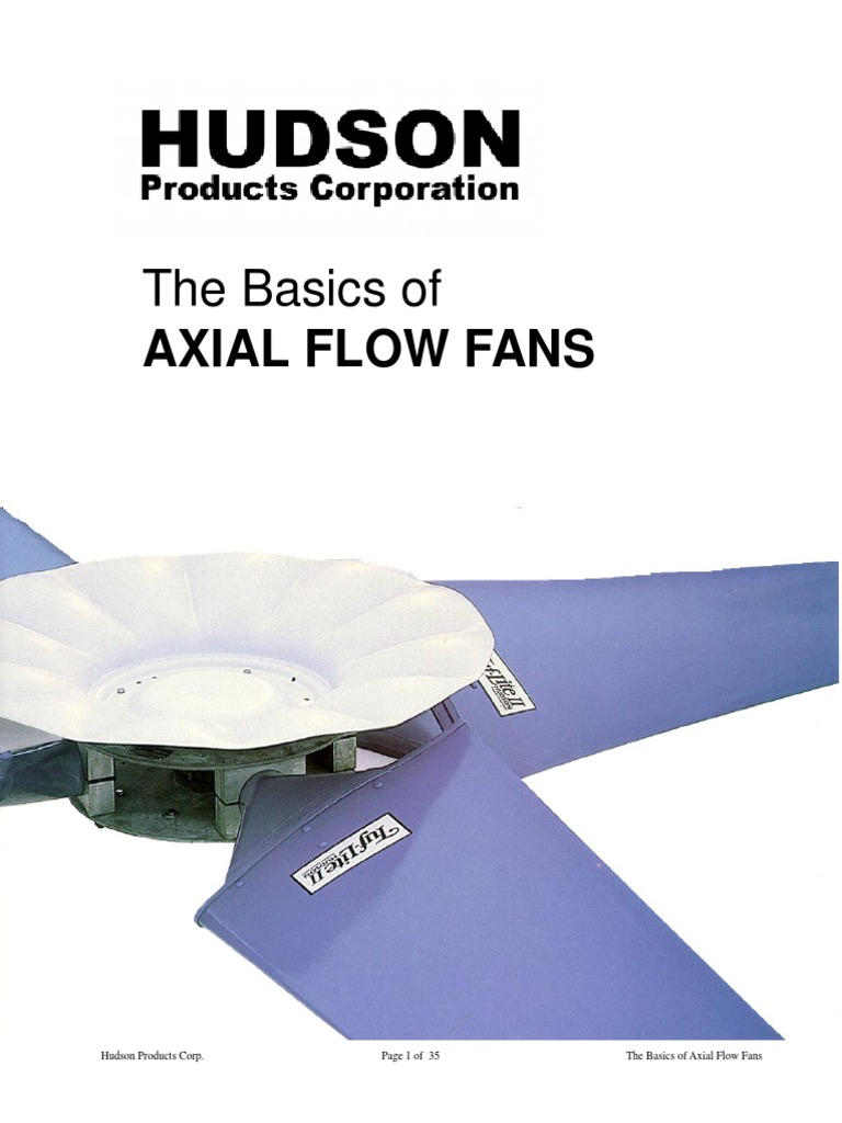 Hudsonbasic of Axial Flow Fans | PDF | Mechanical Fan | Continuum Mechanics