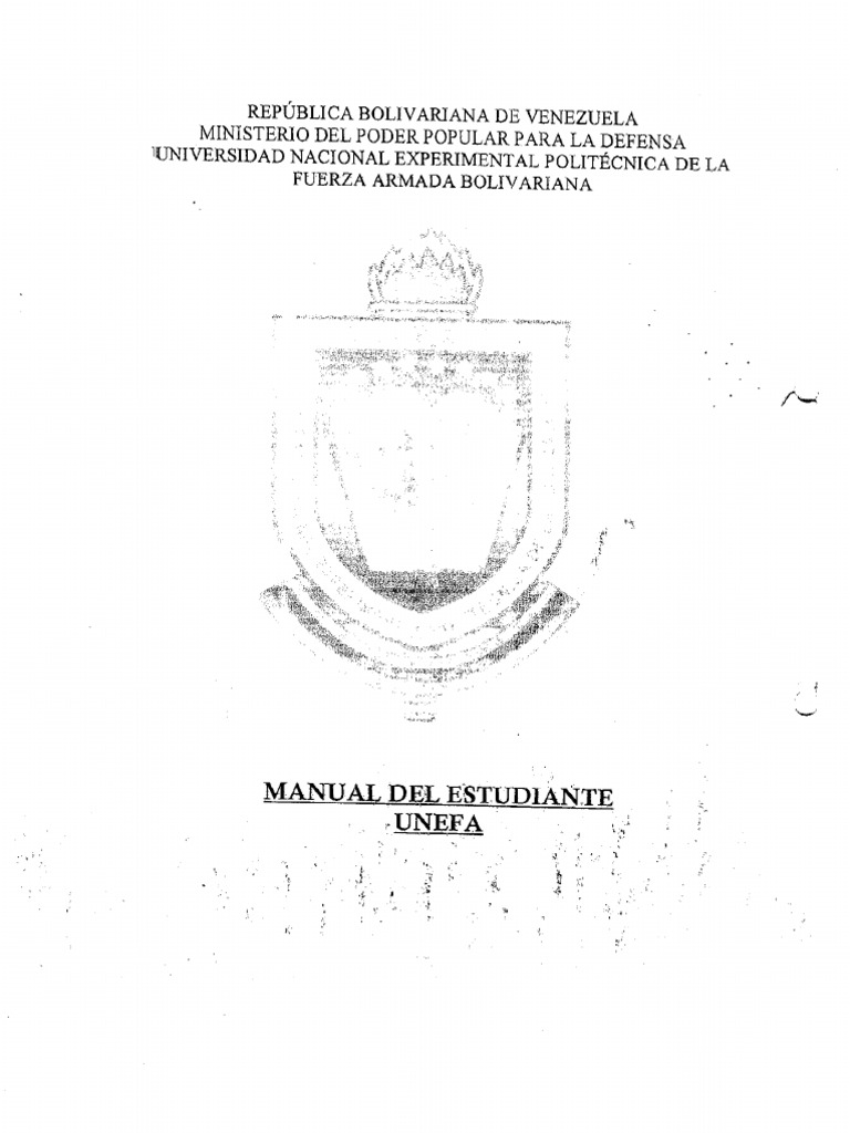 Manual Del Estudiante Unefa | PDF