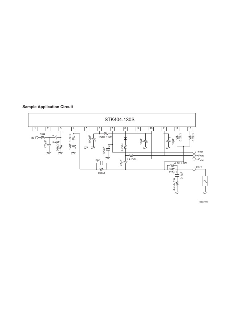 STK404-130S Sample Application Circuit | PDF