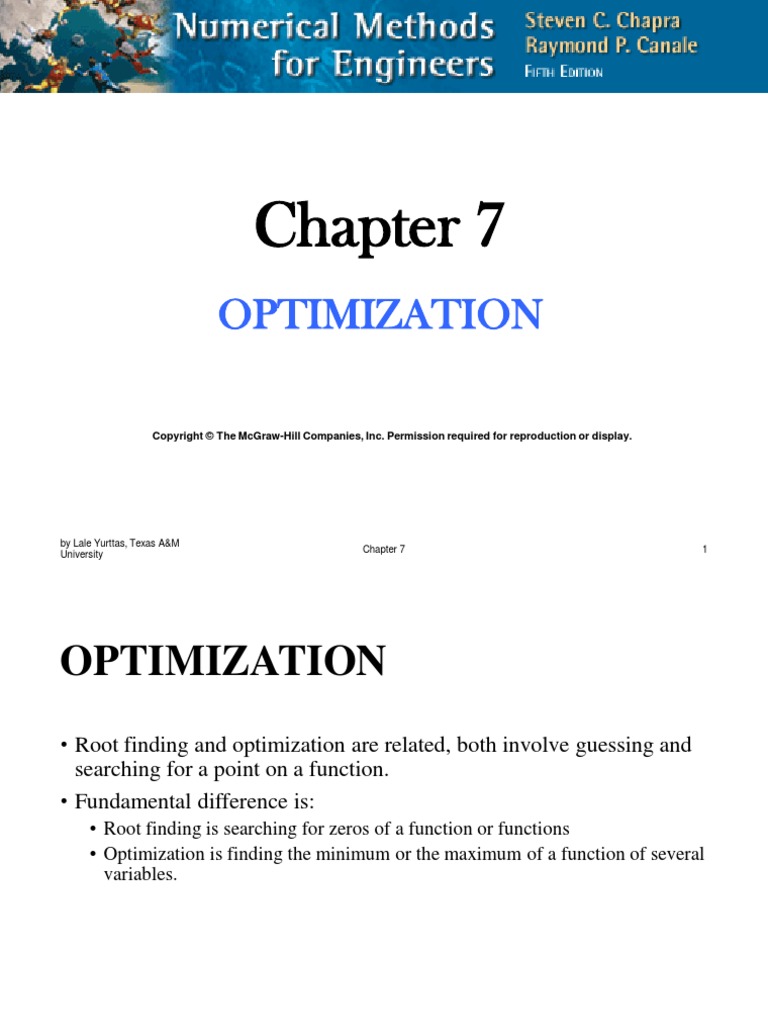 CHE 555 7 Optimization | PDF | Mathematical Optimization | Linear ...