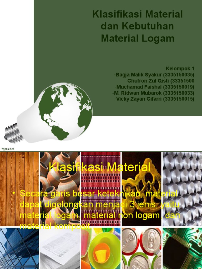 Klasifikasi Material Dan Kebutuhan Material Logam New