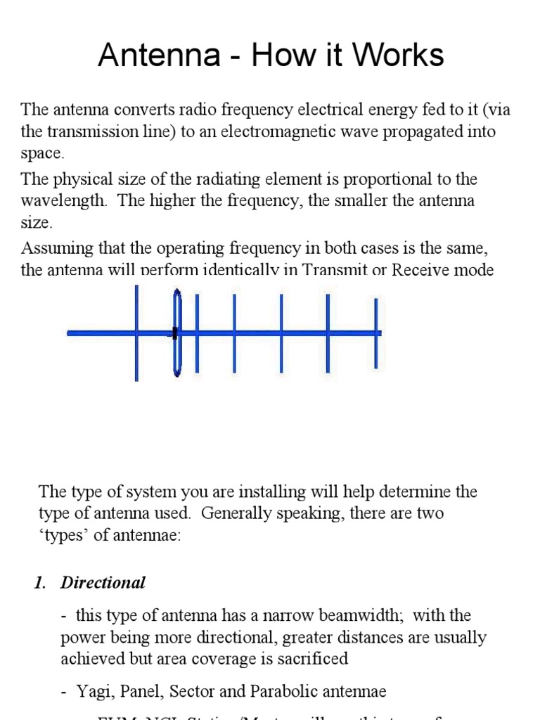 Antenna - How It Works | PDF | Antenna (Radio) | Broadcast Engineering
