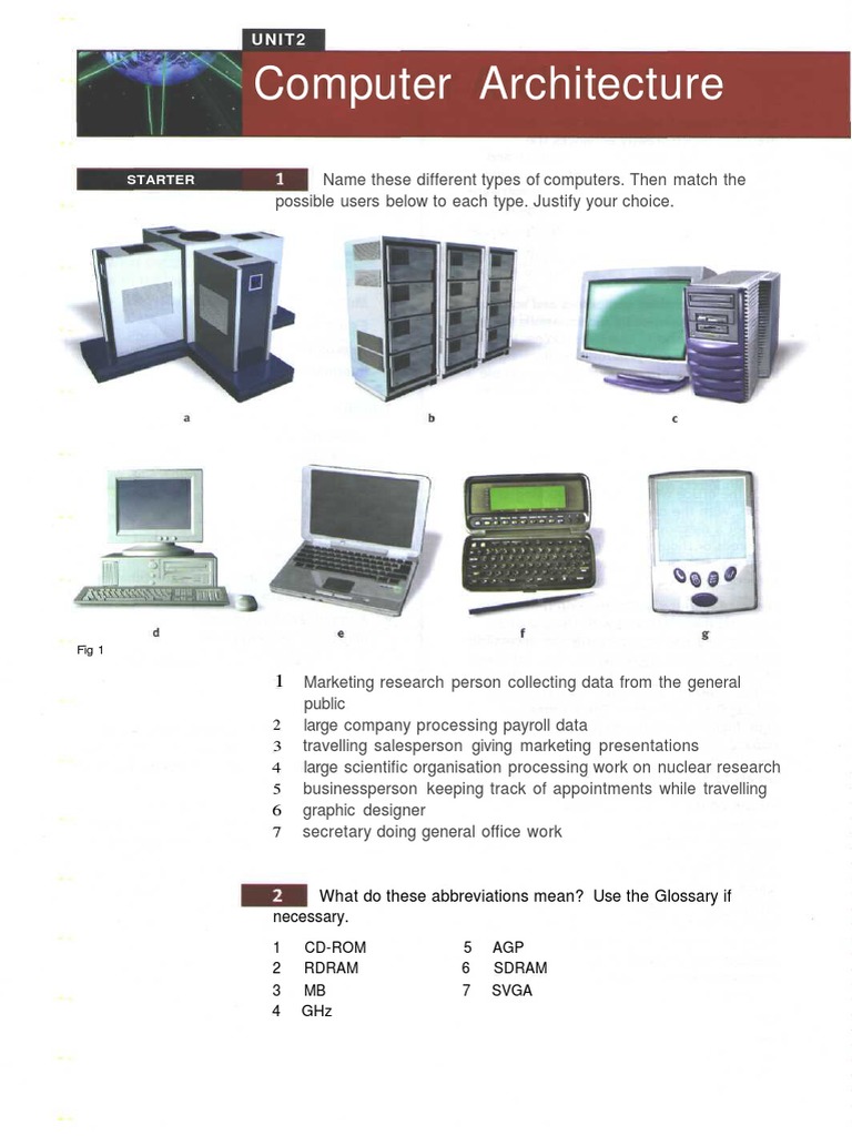 Understanding Computer Components and Architecture through Descriptions ...