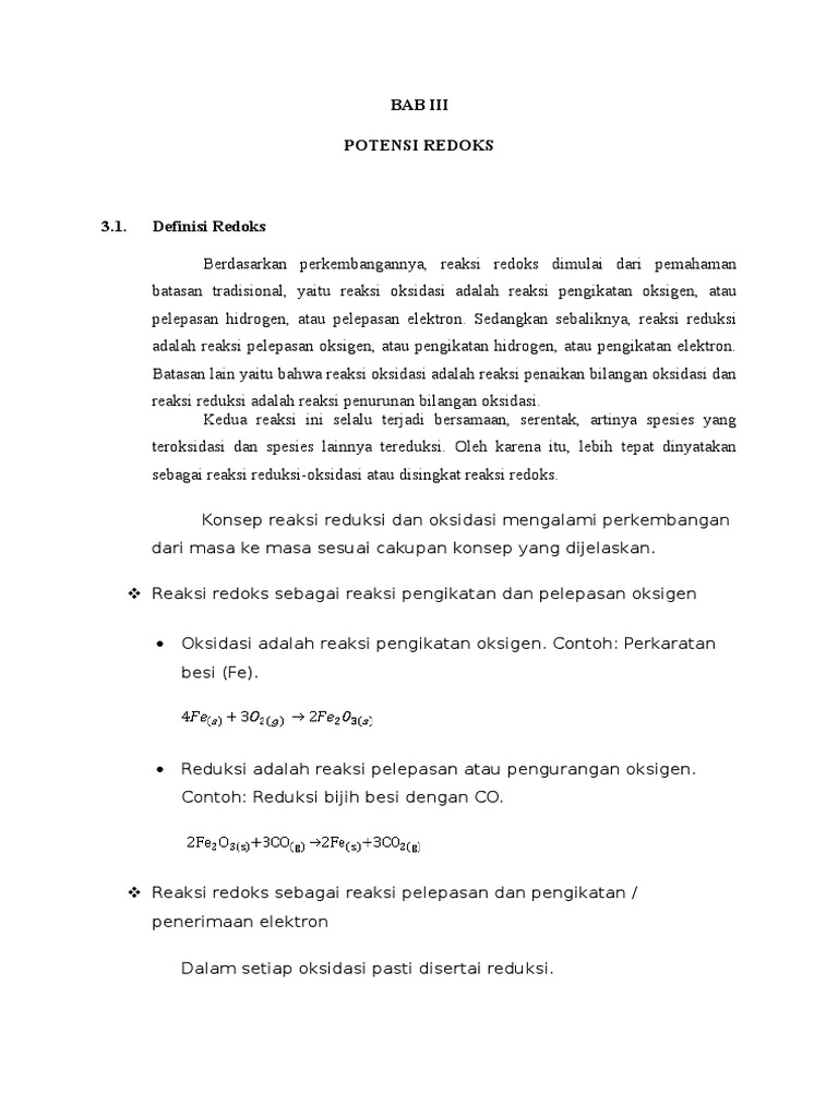 Potensi Redoks | PDF