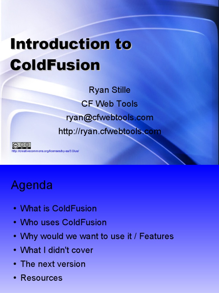 Introduction To ColdFusion | PDF | Areas Of Computer Science | Computer ...