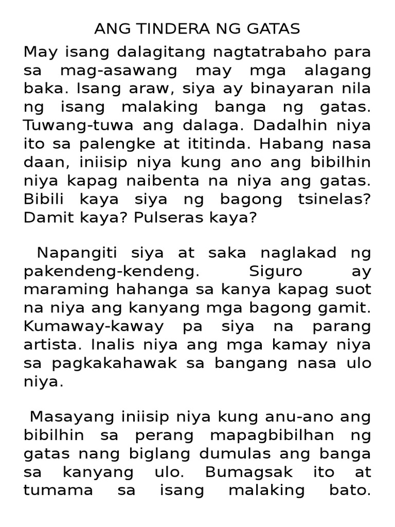 Maikling Kwento | PDF