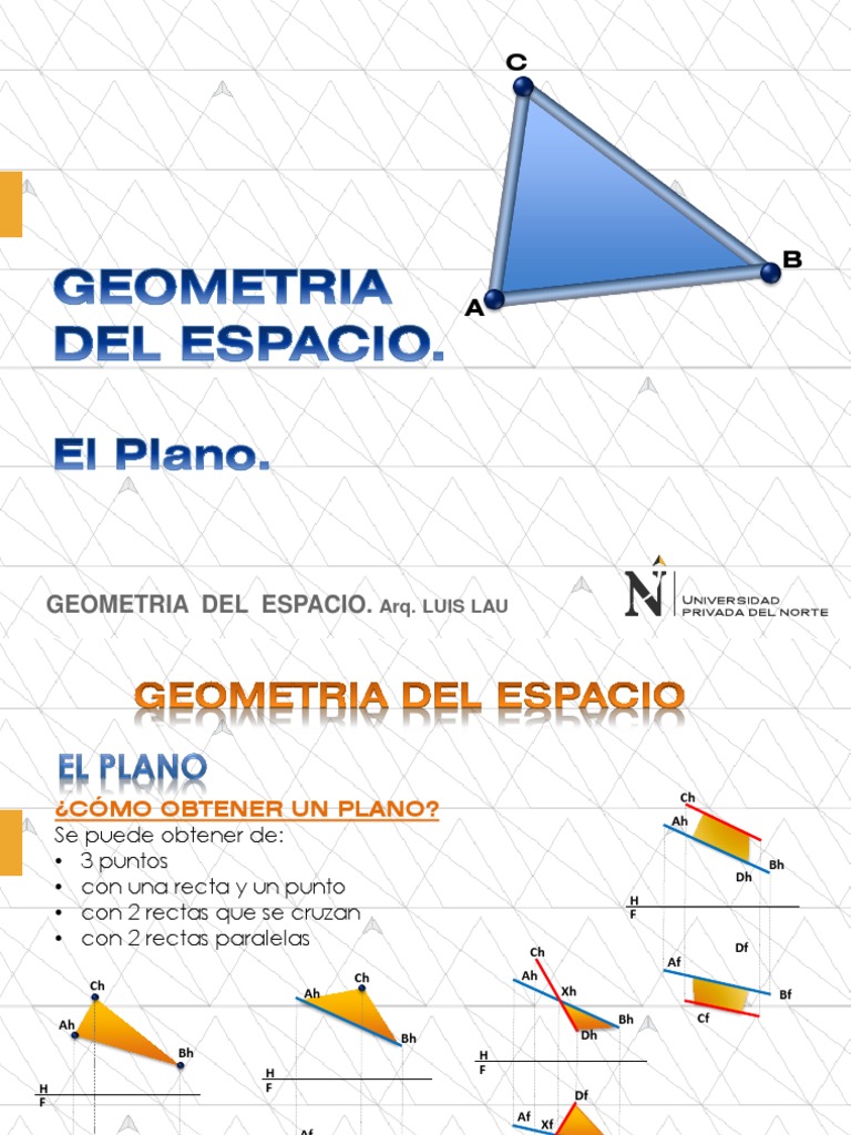 Geometria Del Espacio - Planos | PDF
