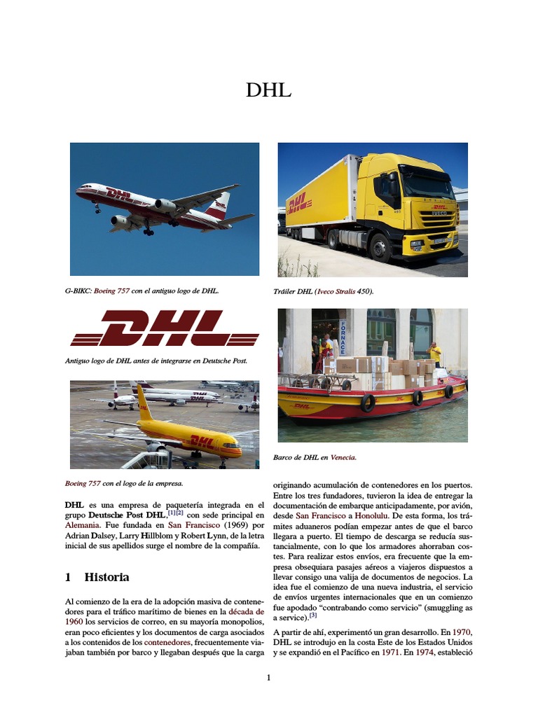 Breve historia de DHL | Industrias | Transporte