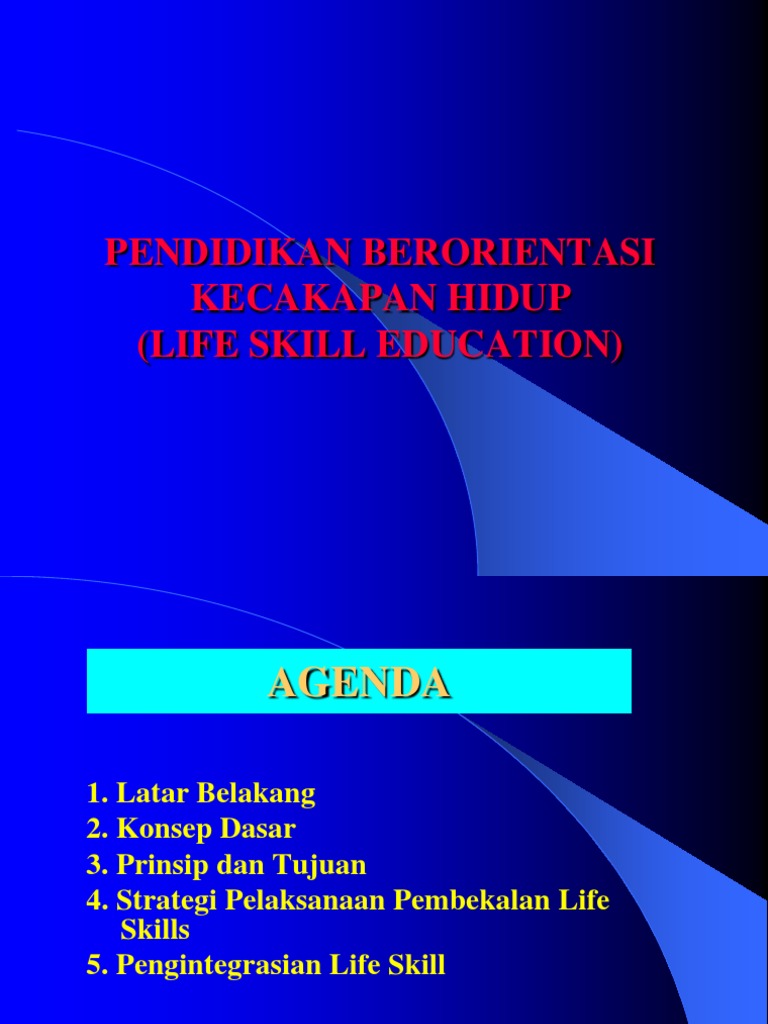 Pendidikan Berorientasi Life Skill PDF | PDF