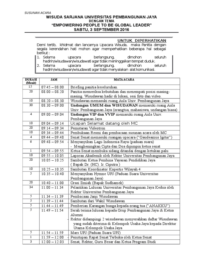 Draft Manuscript Wisuda 290616 Rev 0 | PDF