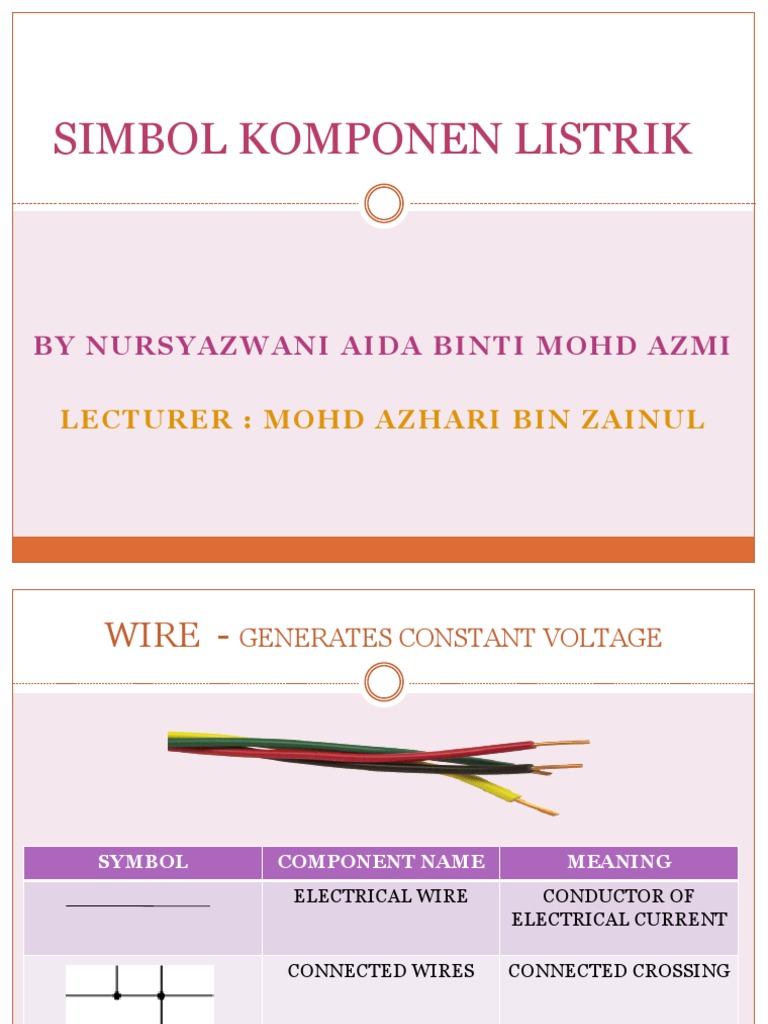 Simbol Komponen Listrik dan Artinya | PDF | Capacitor | Switch