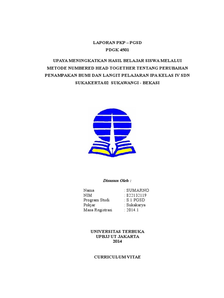 Contoh Laporan PKP UT | PDF