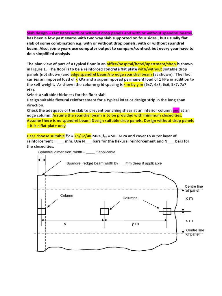 Spandrel Dimension, Width - If Applicable | Download Free PDF | Column ...
