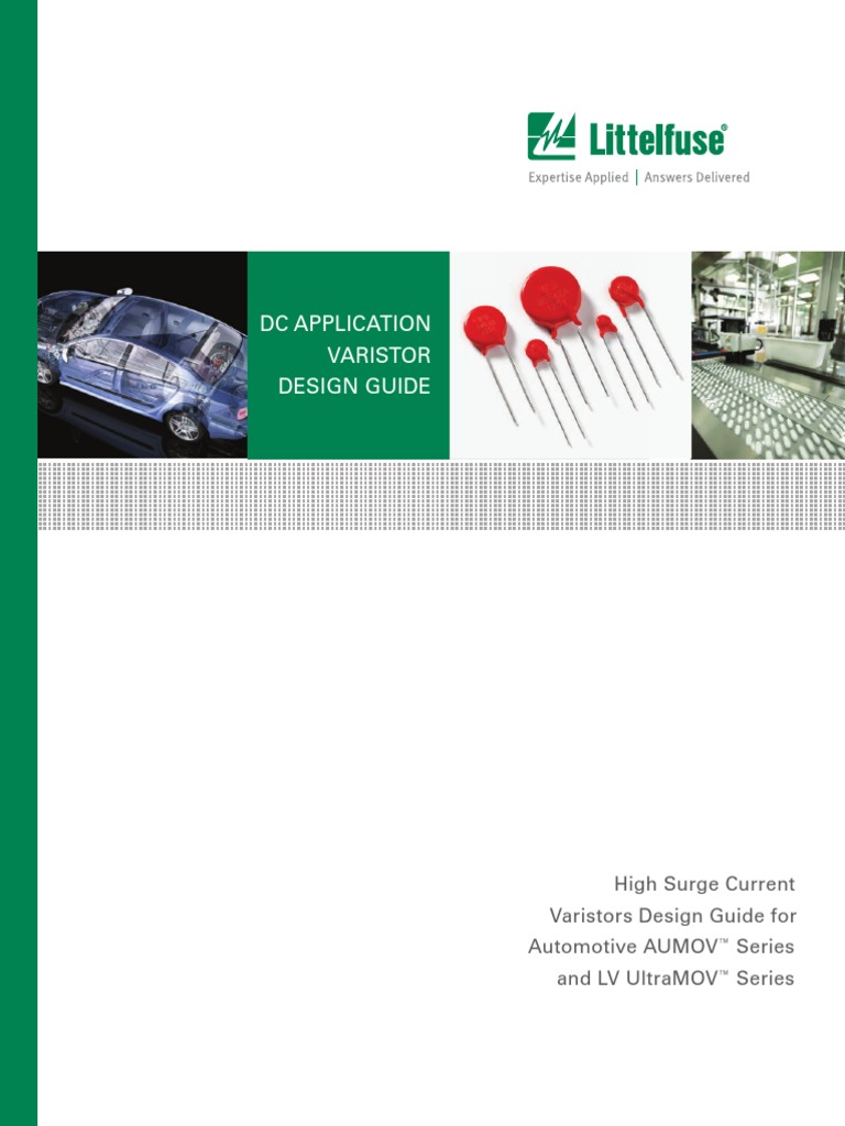 Littelfuse Varistor DC Application Varistor Design Guide PDF | PDF ...